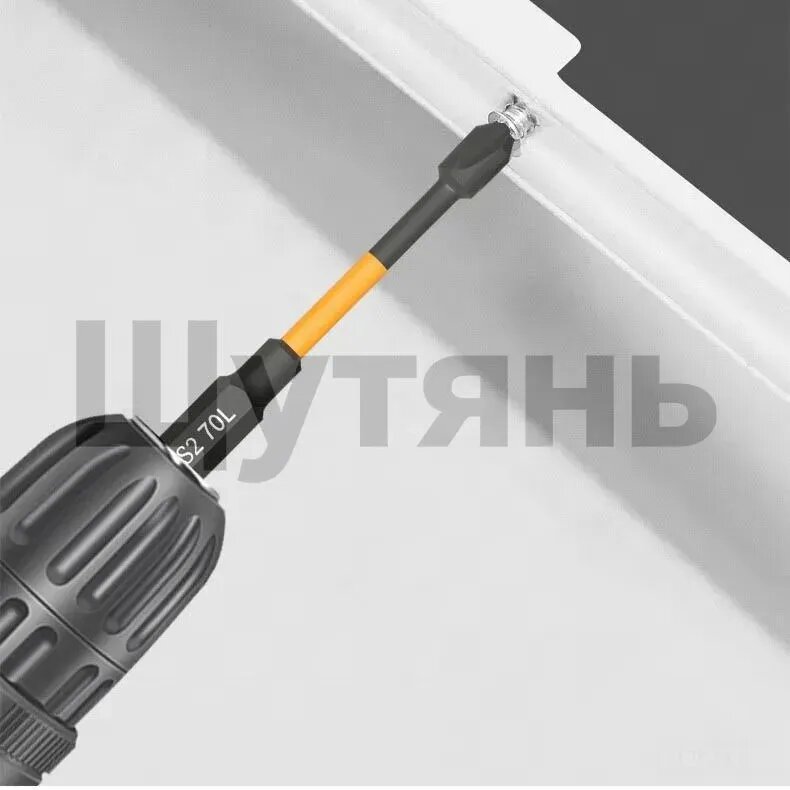 Биты для шуруповерта PH2 50мм S2 торсионные 5шт с намагниченным наконечником