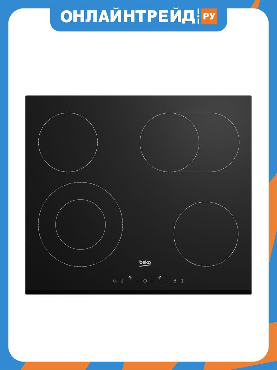 Электрическая варочная панель Beko BHC6440KBEB