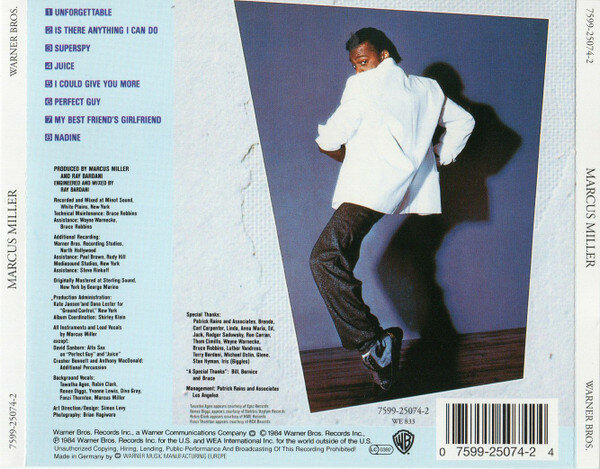 Компакт-диск MARCUS MILLER - MARCUS MILLER(1984) (0 CD) — фото 1