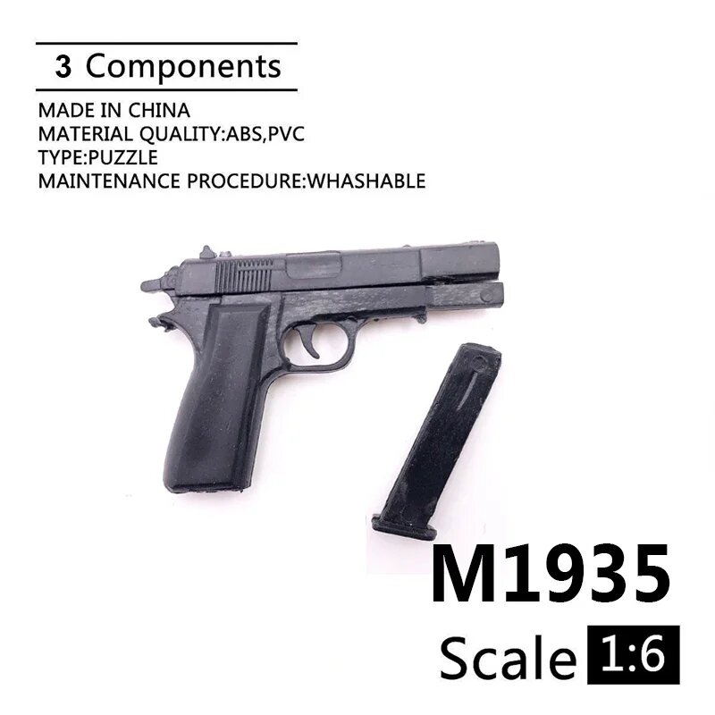 GRAPMAN 1/6 M1935 Gun 4D модель пистолета