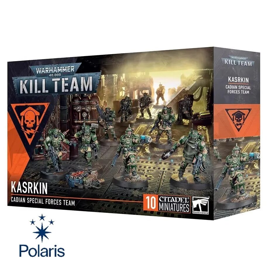 Warhammer 40000 Kill Team Kasrkin Cadian Special Forces Team, набор миниатюр, английская версия