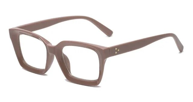 Квадратные очки для чтения Titalium от 0 до +3.5 Khaki, Коричневый, +250