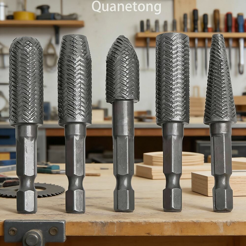 5pcs / вращающийся стальной напильник Различные мягкие металлические инструменты, металлические долото набор для мягкого металла ротационные напильники по металлу