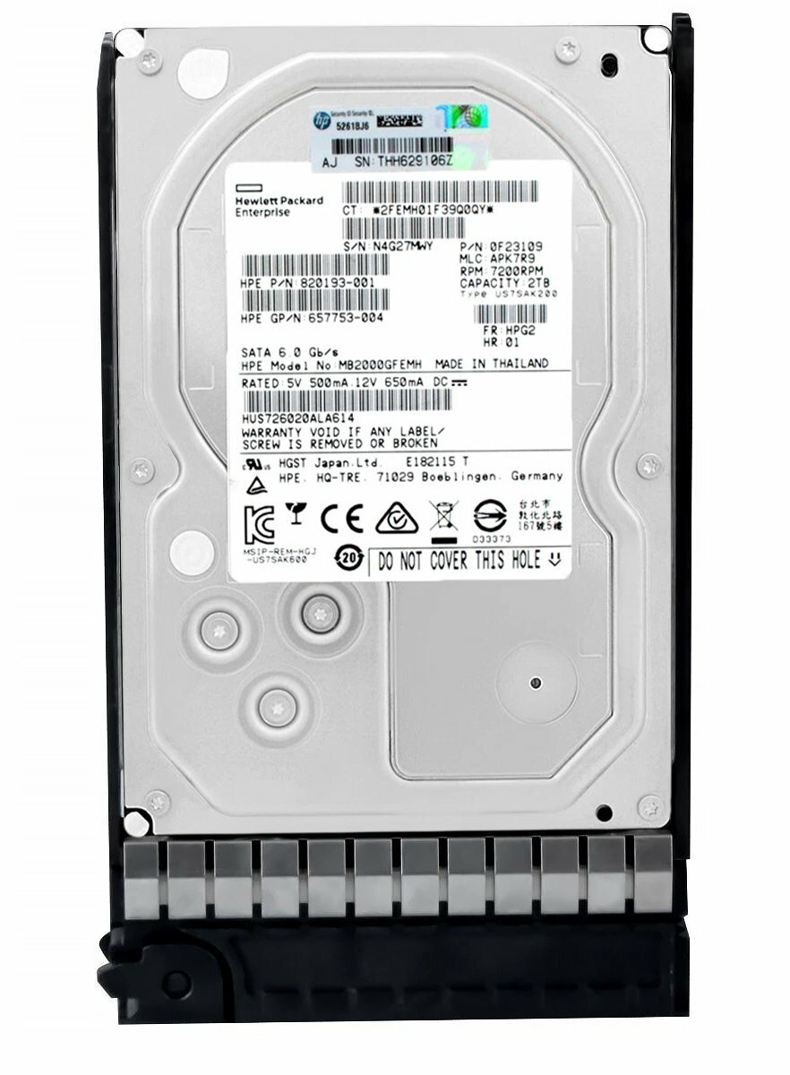 Жесткий диск HP 2Tb 7200 SATAIII 3.5" HDD 0F23109