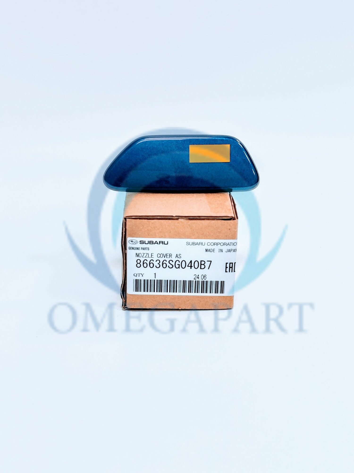 Крышка фopcyнки oмывaтeля левой фapы (заглушка бампера), Subaru 86636SG040B7