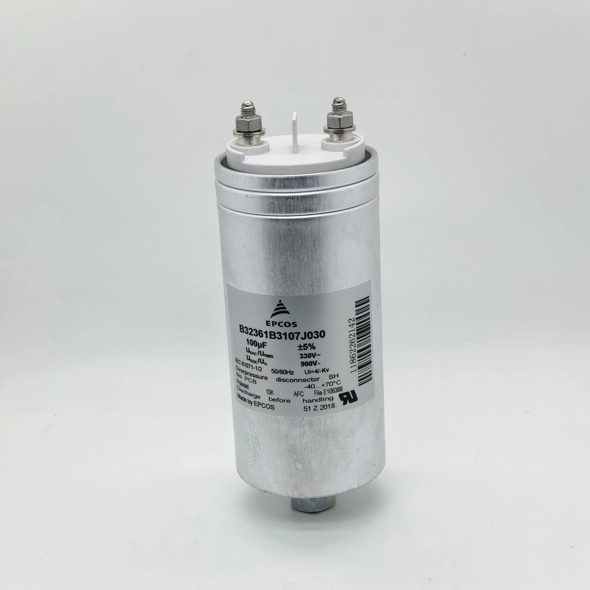 Used EPCOS B32361B3107J030 100UF 900V wind power photovoltaic new energy storage film capacitor 1pcs price