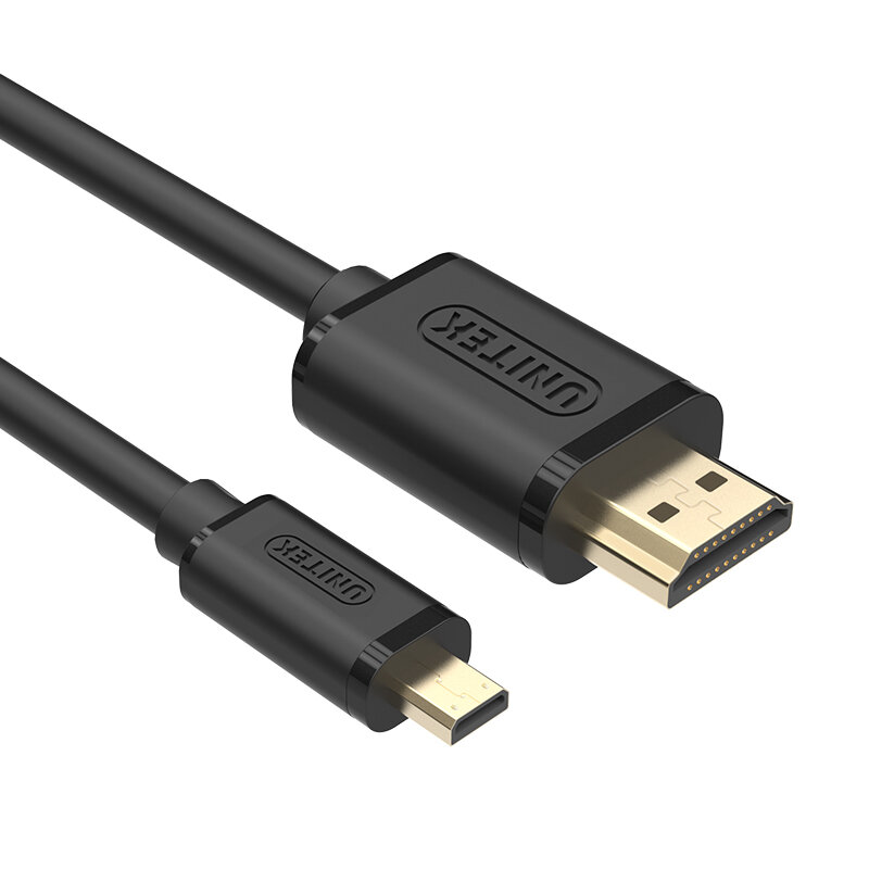UNITEK микро HDMI к HDMI кабель 1 м 4K высококачественный конвертер для планшета камеры телевизора Модель：Микро HDMI к