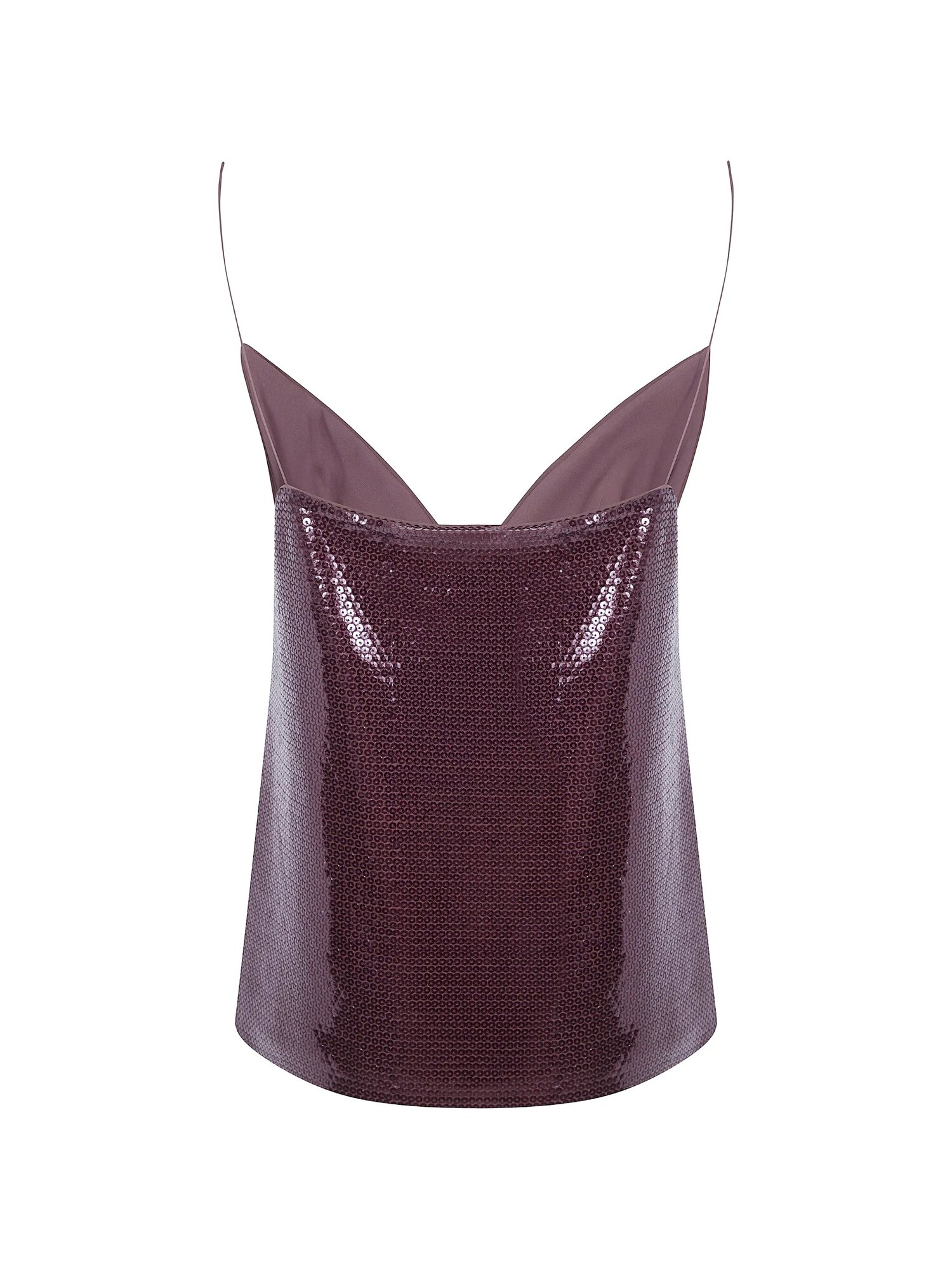 Топ Alberta Ferretti Sequin-embellished tank top, размер 42 — фото 1
