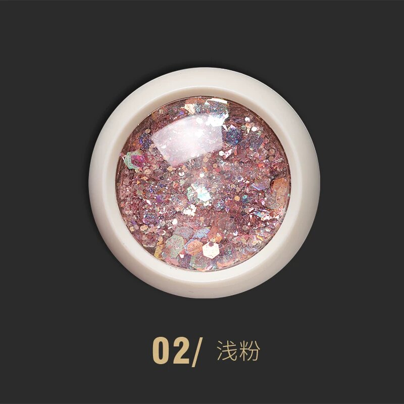 Goya Fairy Eye Светло-Розовый Ногтевой Глиттер Пудра для маникюра, Премиум Качество, Упаковка 10г
