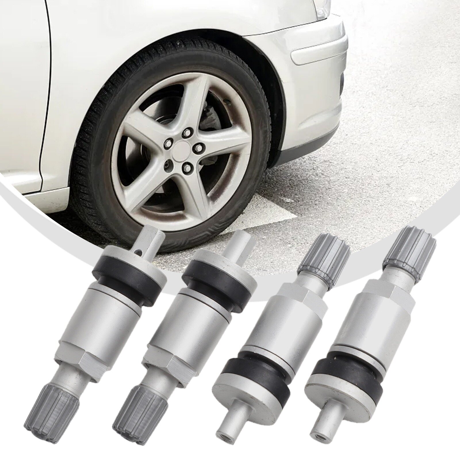 Датчики давления в шинах TPMS металлические с клапаном 4 шт. Тип A