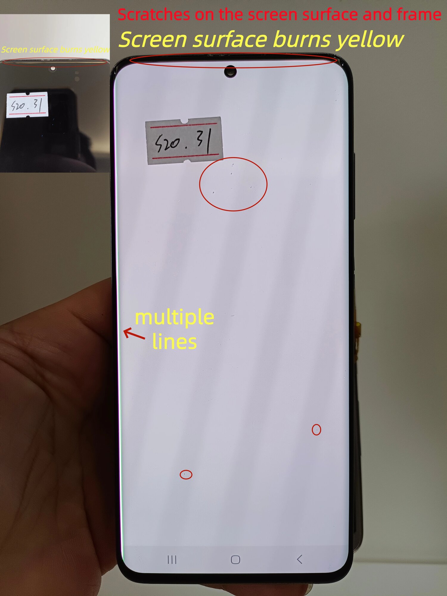 Оригинальный AMOLED-дисплей для Samsung Galaxy S20 SM-G980 G980F, сенсорный Белый, 31 Gray Frame