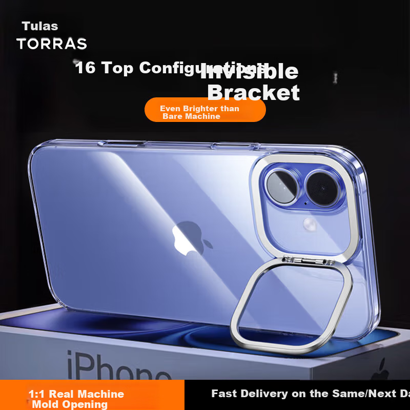 TORRAS iPhone 16 Прозрачный Ультратонкий Антицарапный Ударостойкий Чехол с Захватом для Объектива Цвет：Прозрачная