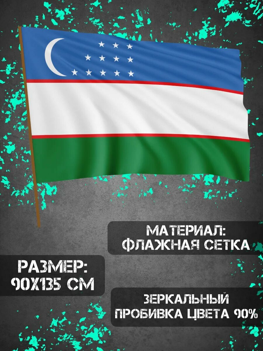 Флаг Узбекистана