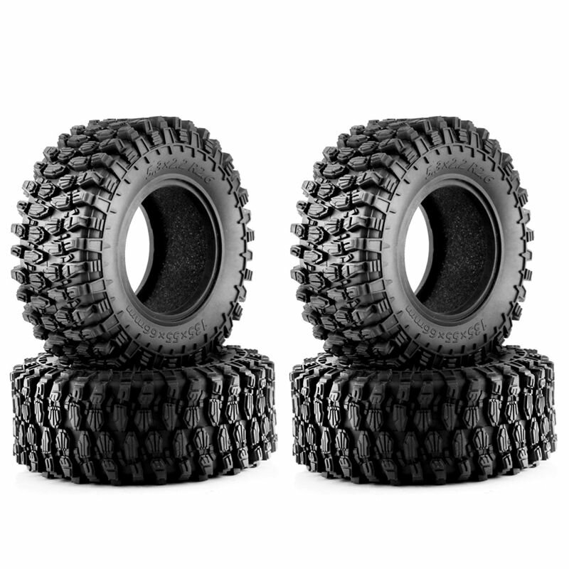 4 шт 135X55 мм 2,6-дюймовая резиновая шина для колеса 1/8 1/10 RC Crawler Car Axial SCX10 Wraith RR10 Capra YK4082 YK4083