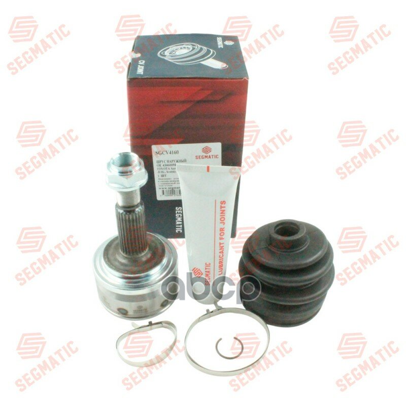 ШРУС наружный TOYOTA Auris UK 06-, Corolla 1.4,1.6,1.4D4-D 06-, Avensis T27 26/23шл SEGMATIC арт. SGCV4160