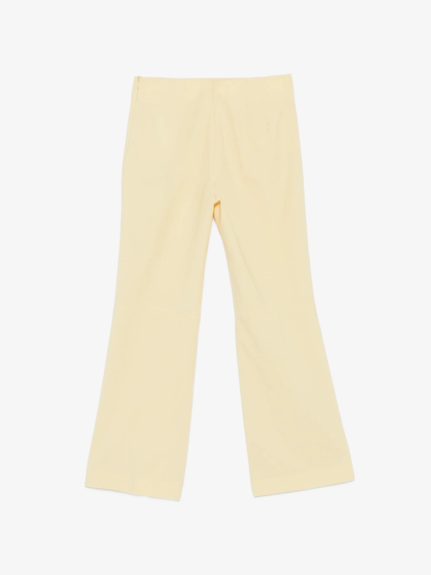 Брюки SEMICOUTURE Flared trousers, размер 42, светло-желтый — фото 1