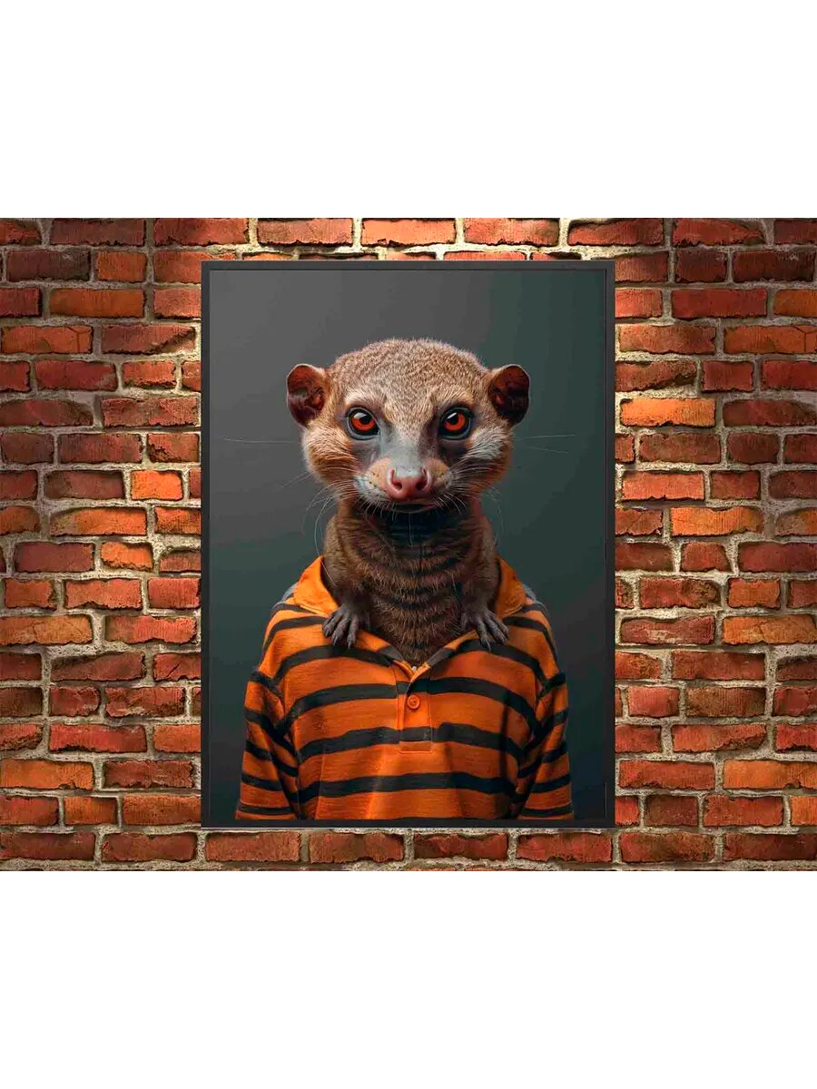 Мангуст-животное-заключенный 2, Плакат 30x42см