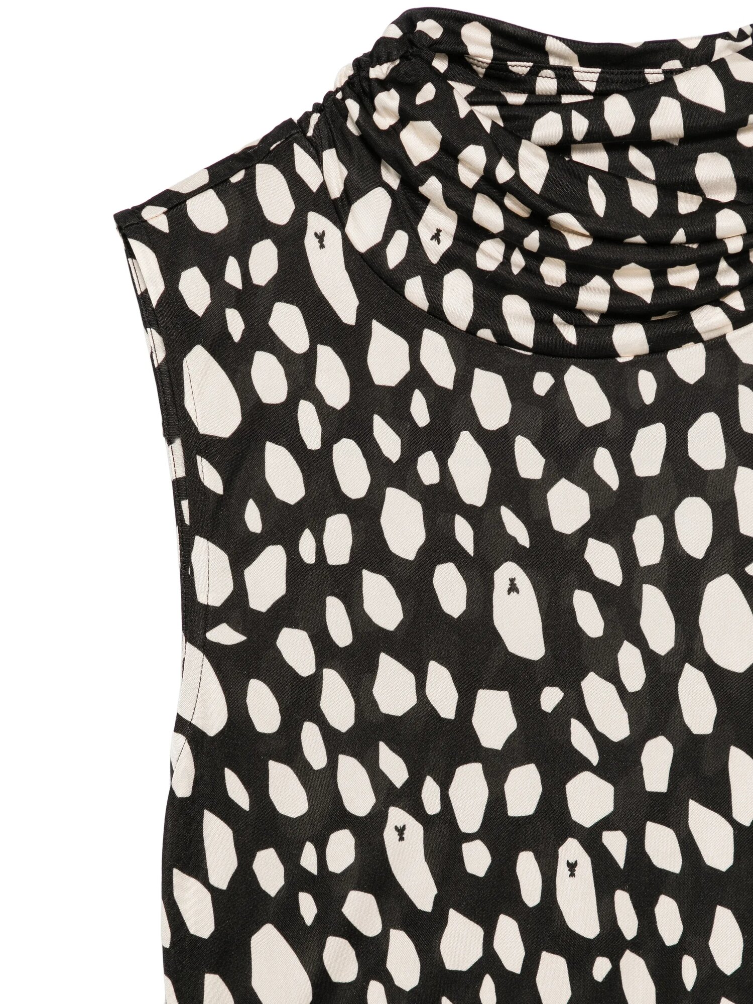 Топ PATRIZIA PEPE Graphic-print asymmetric top, размер 38 — фото 1