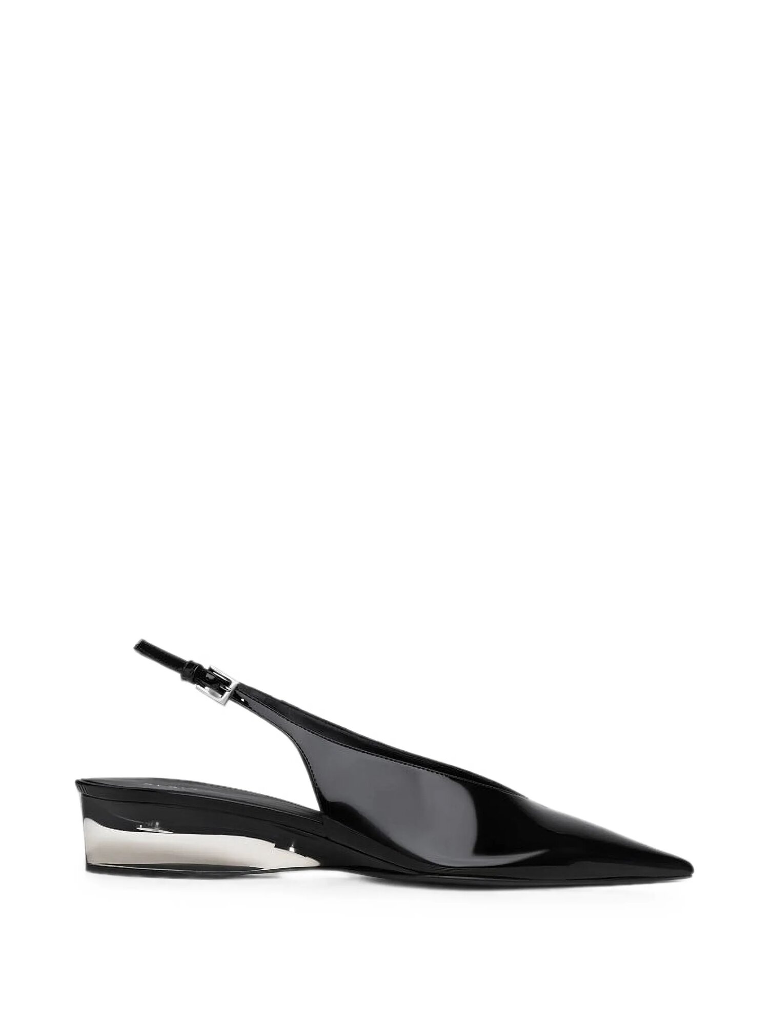 Туфли Alaia Invisible wedge slingbacks in patent calfskin