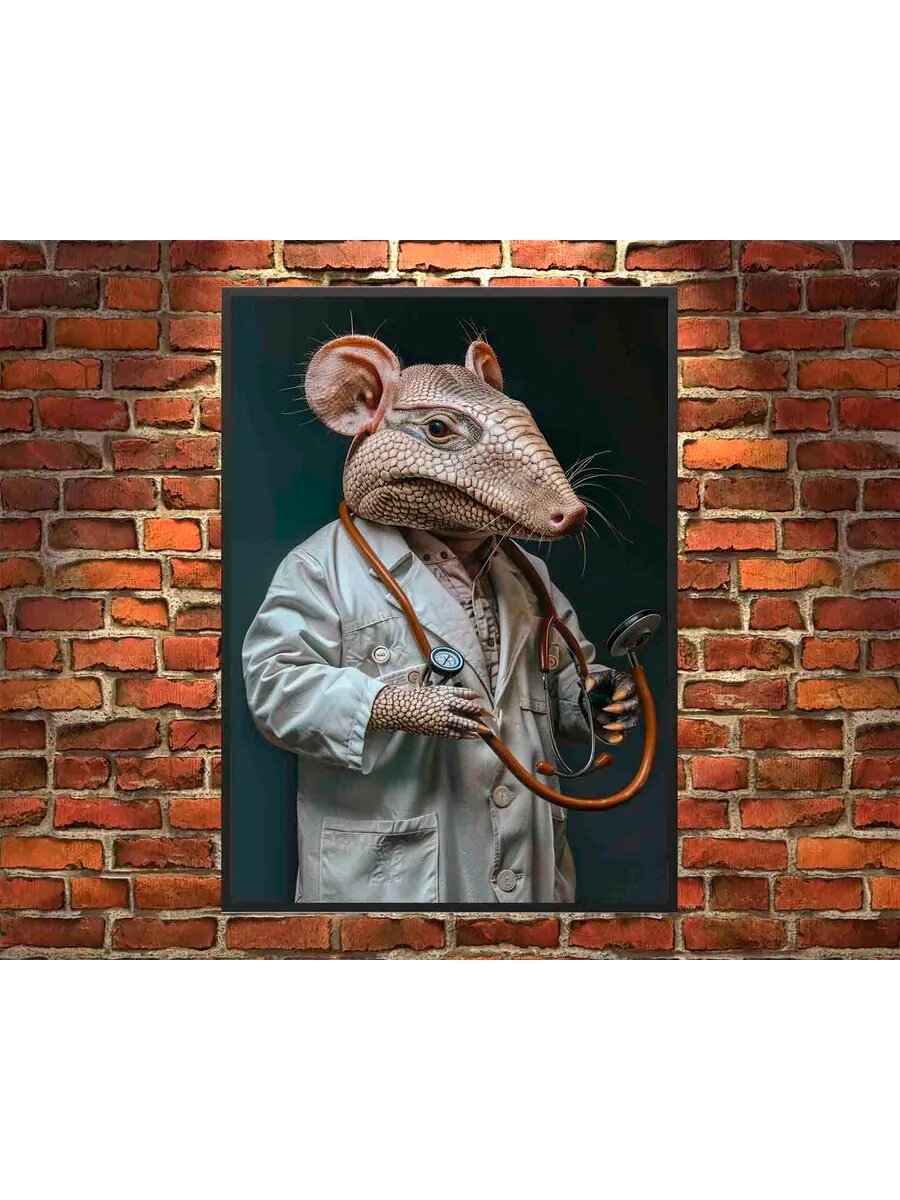 Доктор-животное-броненосец 3, Плакат 30x42см