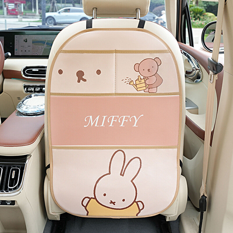 Miffy Большая противотолчковая накладка для сиденья автомобиля с дизайном медвежонка, универсальная на все сезоны