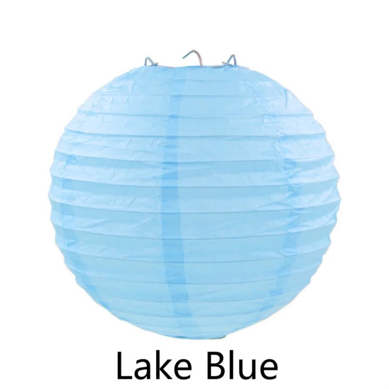 Синий бумажный фонарик Lake Blue 10см (4 дюйма)