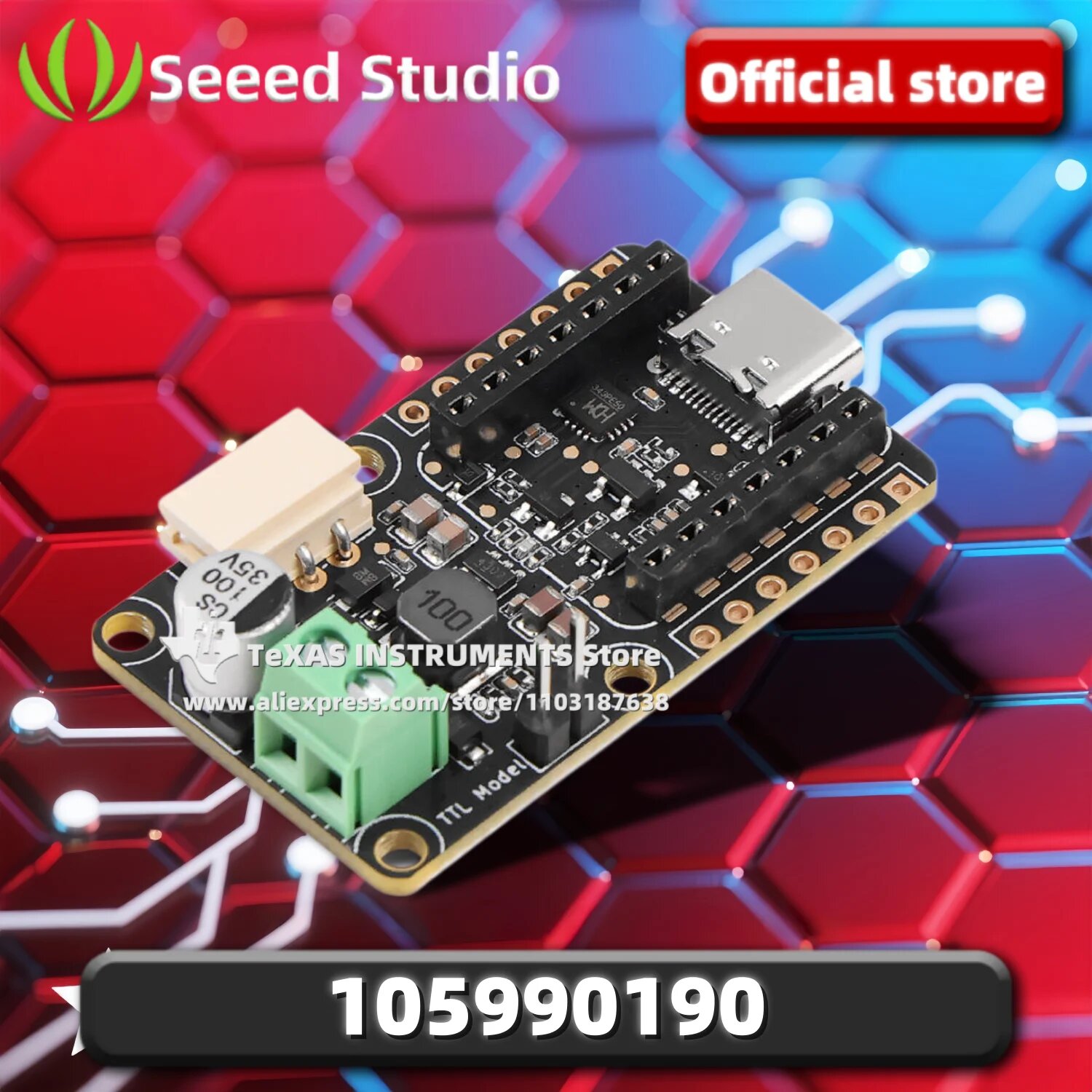 【Официальный продукт TI】 Плата драйвера сервопривода Seeed Studio для Seeed Studio XIAO 105990190