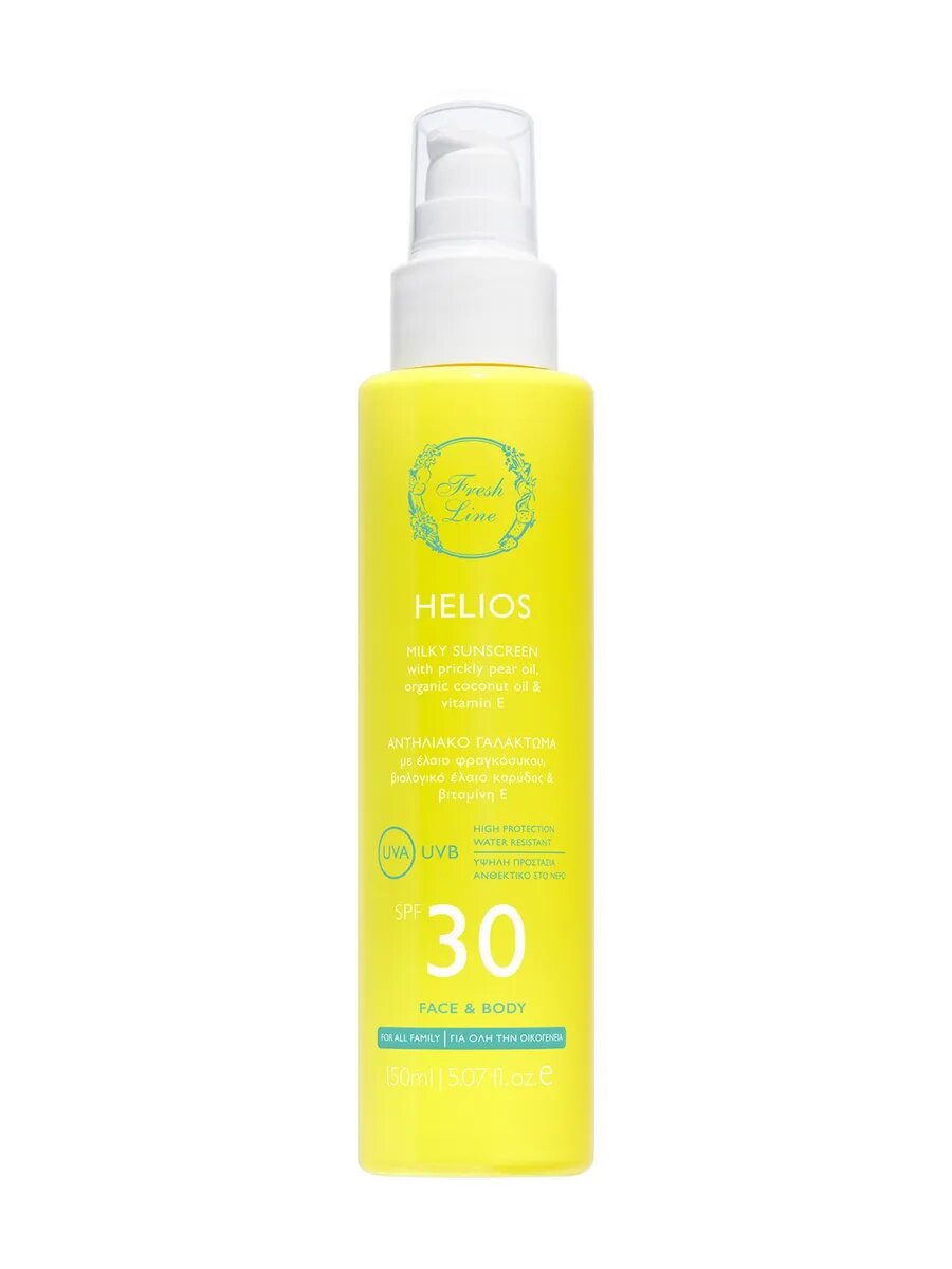 Fresh Line Helios Milky Suncreen Face & Body SPF 30 С 150мл