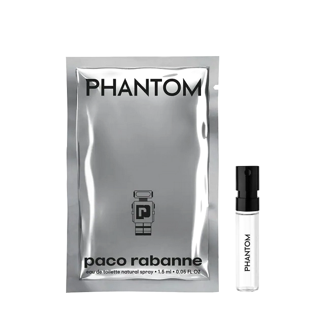 Мужская туалетная вода Paco Rabanne Phantom 1.5 мл пробник - Пако Рабан Фантом парфюм миниатюра