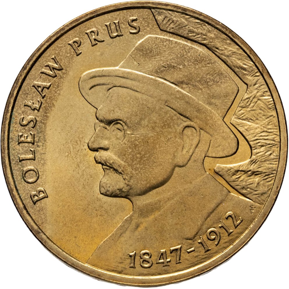 Польша 2 злотых 2012 "Болеслав Прус Bolesław Prus", Латунь, в сохранности UNC