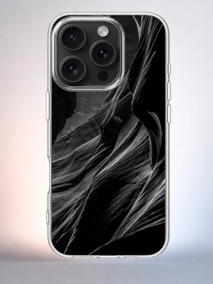 Чехол iPhone 15 Pro каньон антилопы линии силиконовый