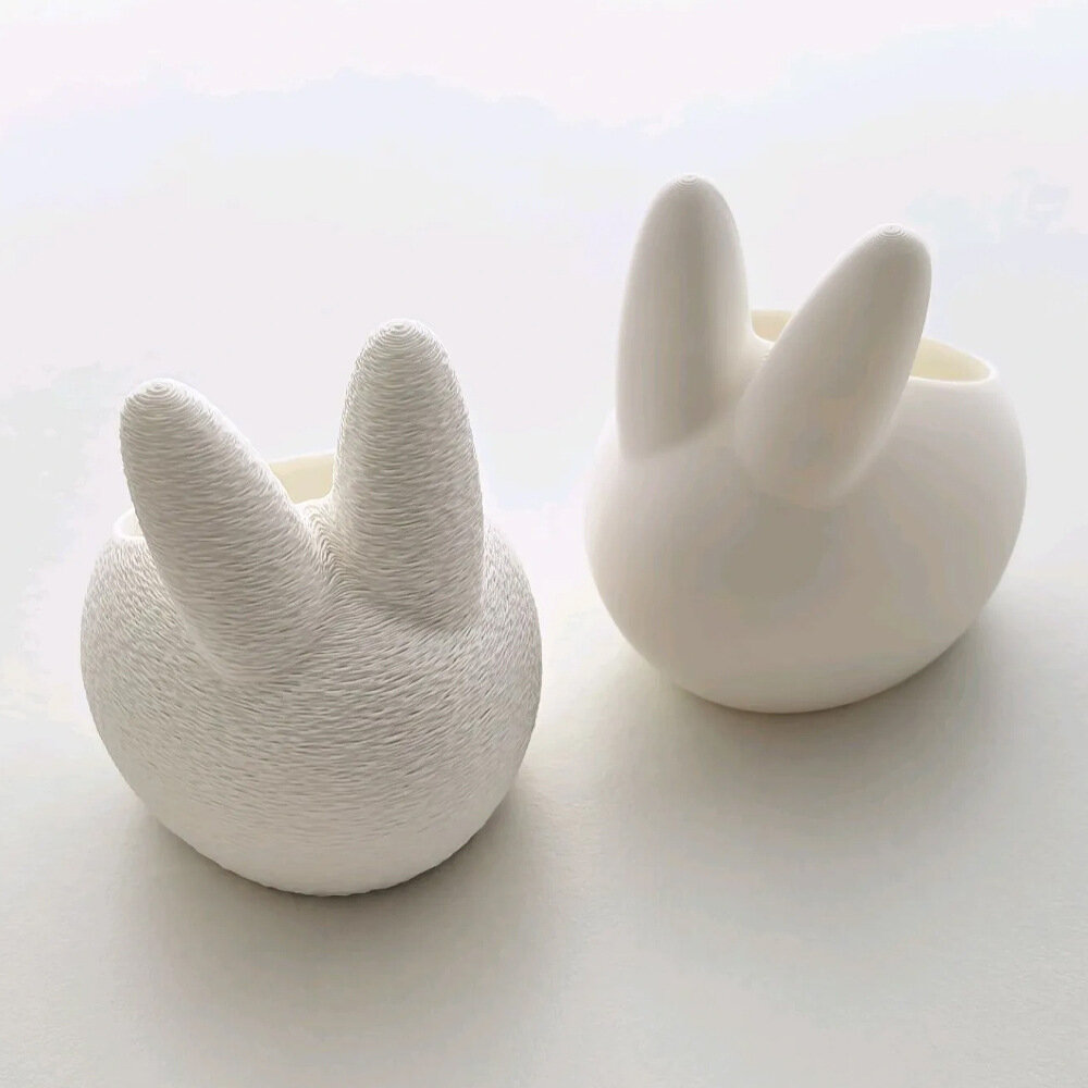 Новинка для трансграничной торговли: 3D-печатный пасхальный кролик, светодиодная чашка для чая, электронное основание для свечи, декор для интерьера, рождественское украшение.