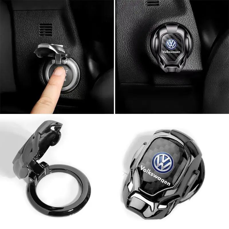 1 шт Volkswagen (фольксваген) автомобиль одна кнопка запуска устройства зажигания защитная крышка