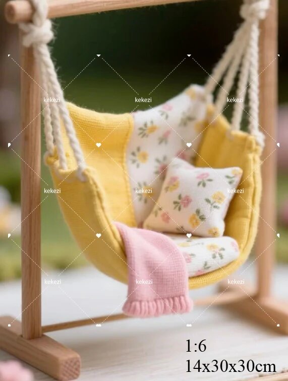 Миниатюрное кресло-гамак для кукольного домика, Цвет: 1pcs