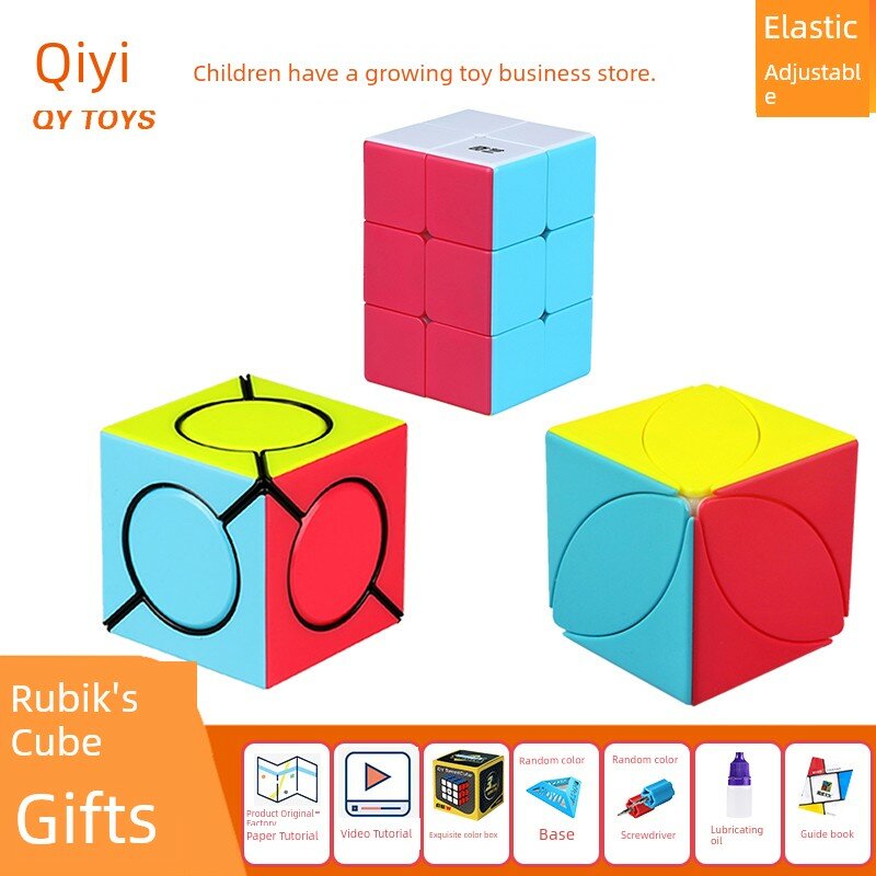 Головоломка-кубик 2x2x3 + квадрат + кленовый лист с подставкой, руководством и инструментами