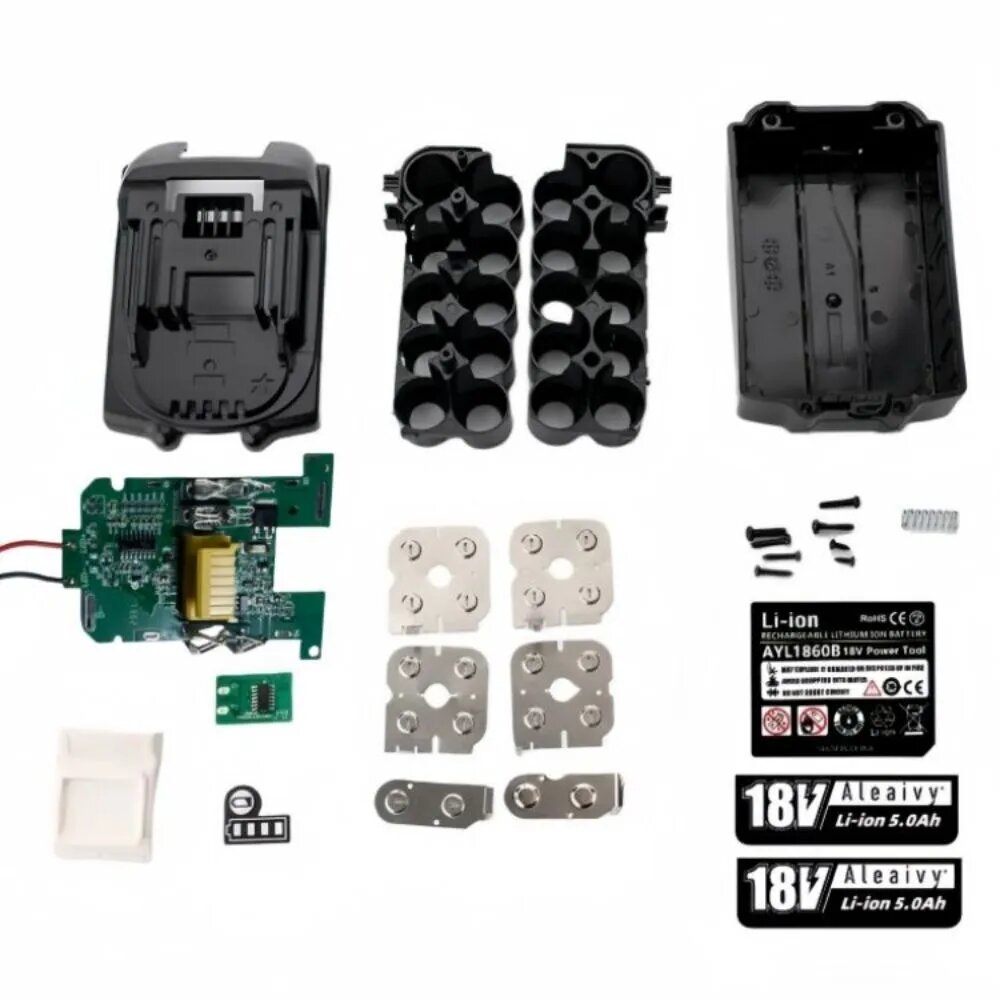 Корпус литий-ионного аккумулятора BL1830 Печатная плата Makita 18V 6.0Ah с маркировкой индикатора заряда батареи BL1860