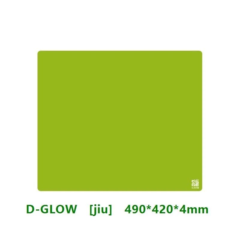 D-GLOW Коврик для мышки, зеленый, 490x420x4 мм, тканевый, игровой