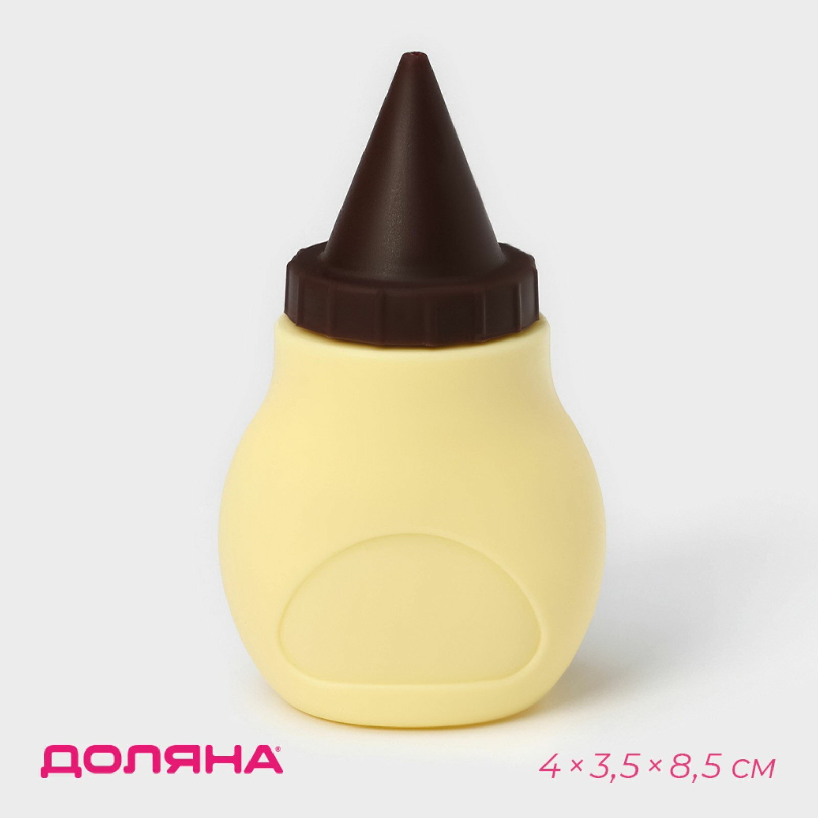 Шприц кондитерский "Капелька", силикон, 4x3.5x8.5 см, размер упаковки: 8 x 3.5 x 11 см.