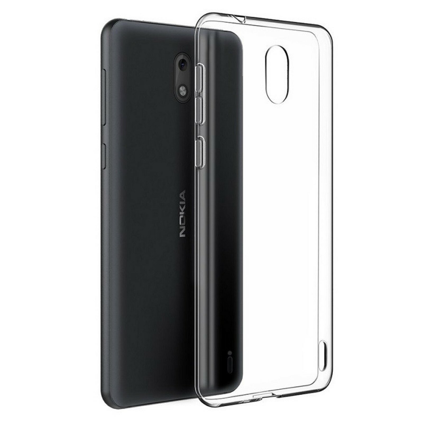 Силиконовый чехол-бампер MyPads Tocco для Nokia 2 прозрачный тонкий