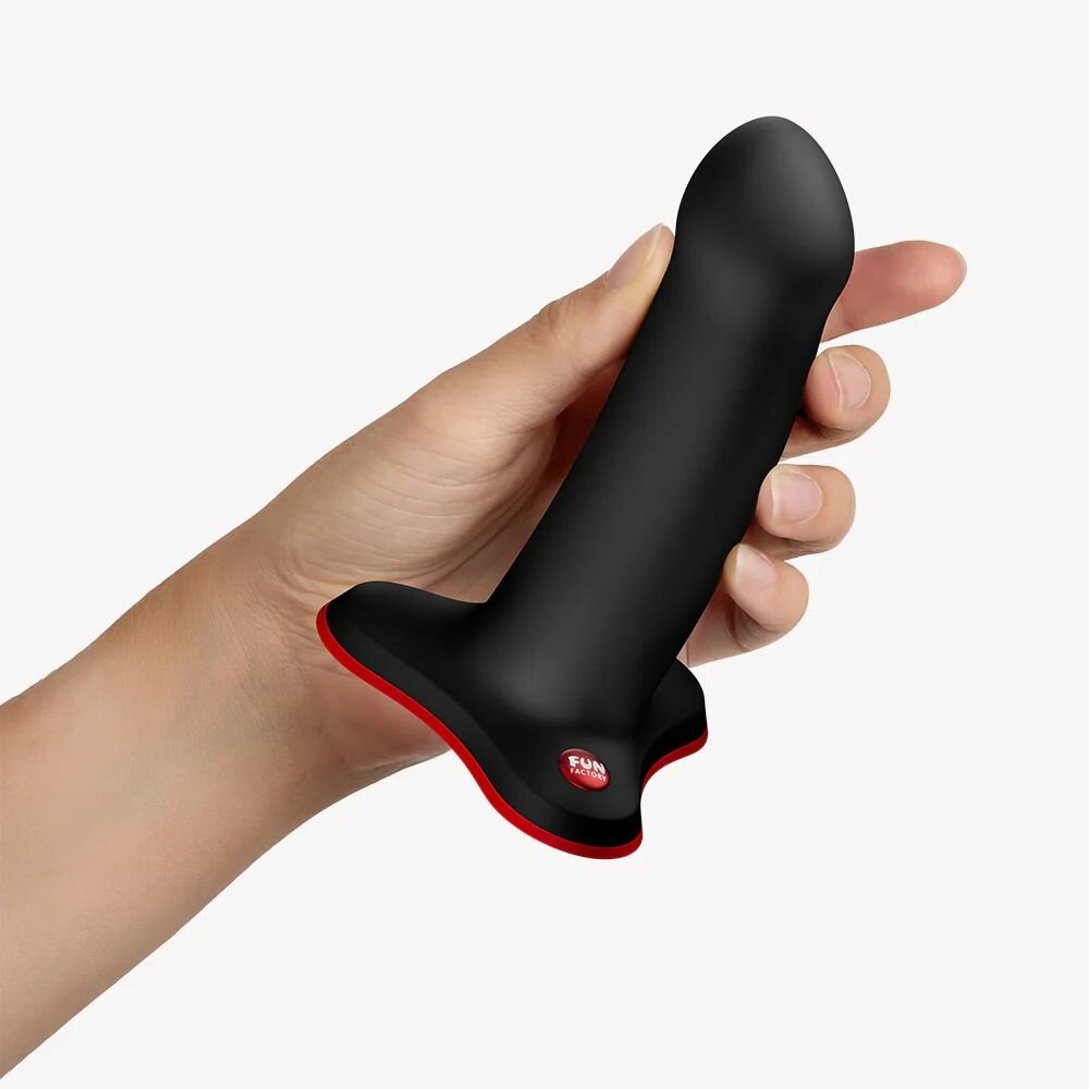 Фаллоимитатор Fun Factory "Amor G-Spot", бархатистая поверхность, для точки G, силикон, чёрный — фото 1