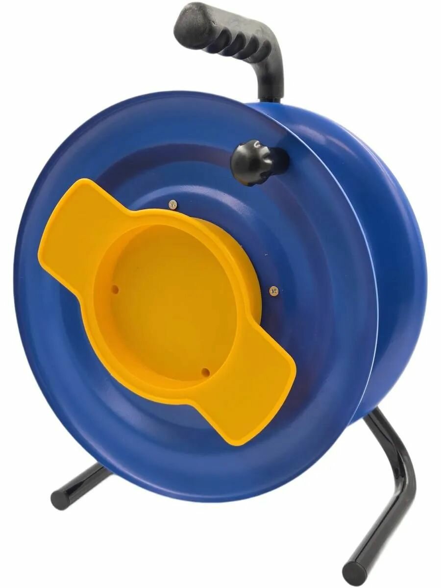 Катушка удлинителя металлическая для выносной розетки (Газон) диаметром 30 см.