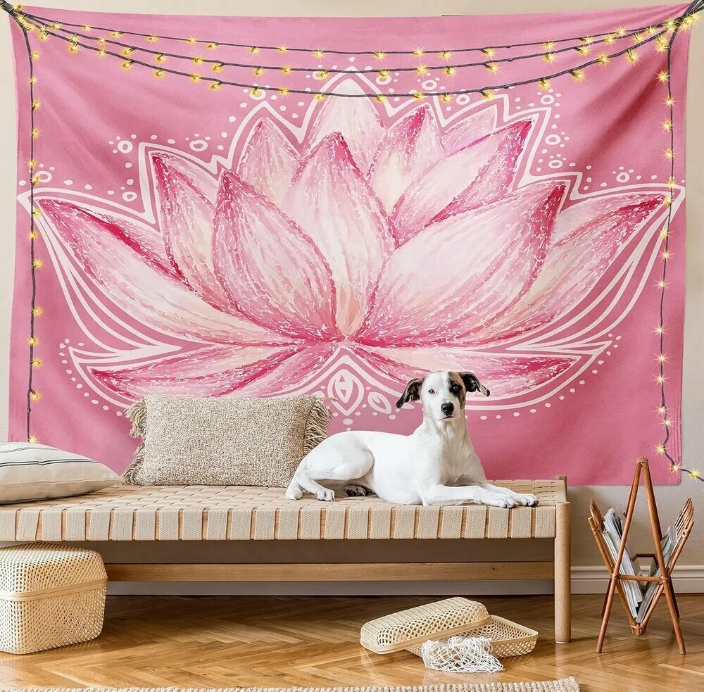 BeLOC Гобелен "медитация с цветком лотоса", 75х100 см, 11x11