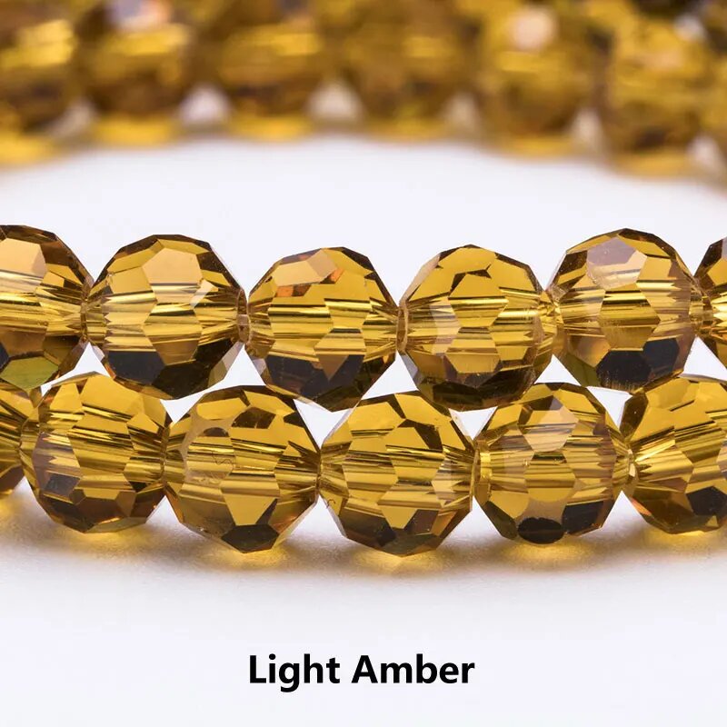 Хрустальные бусины Light Amber 6 мм (90 шт.)