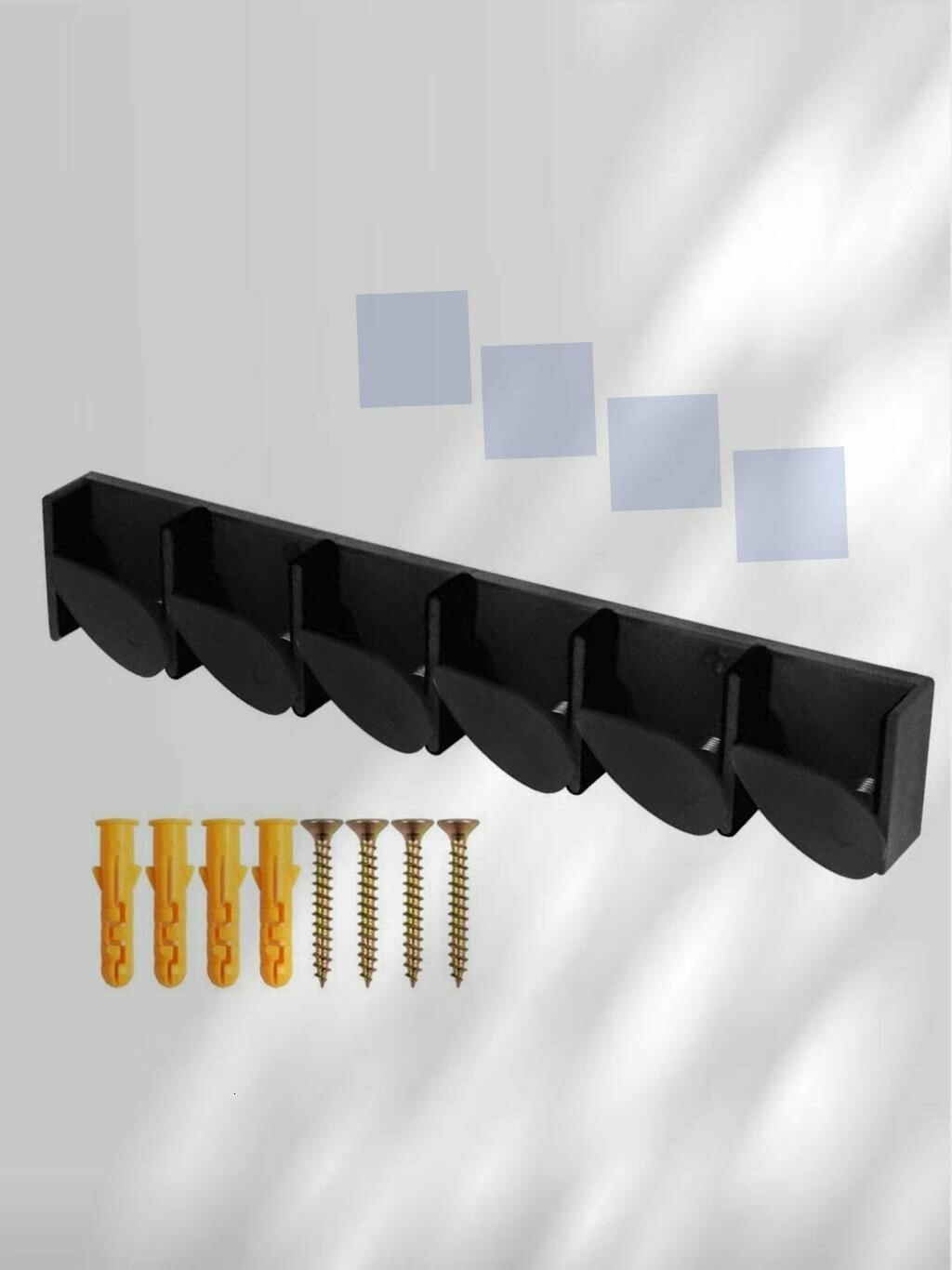 Настенный держатель для удочек, Черный