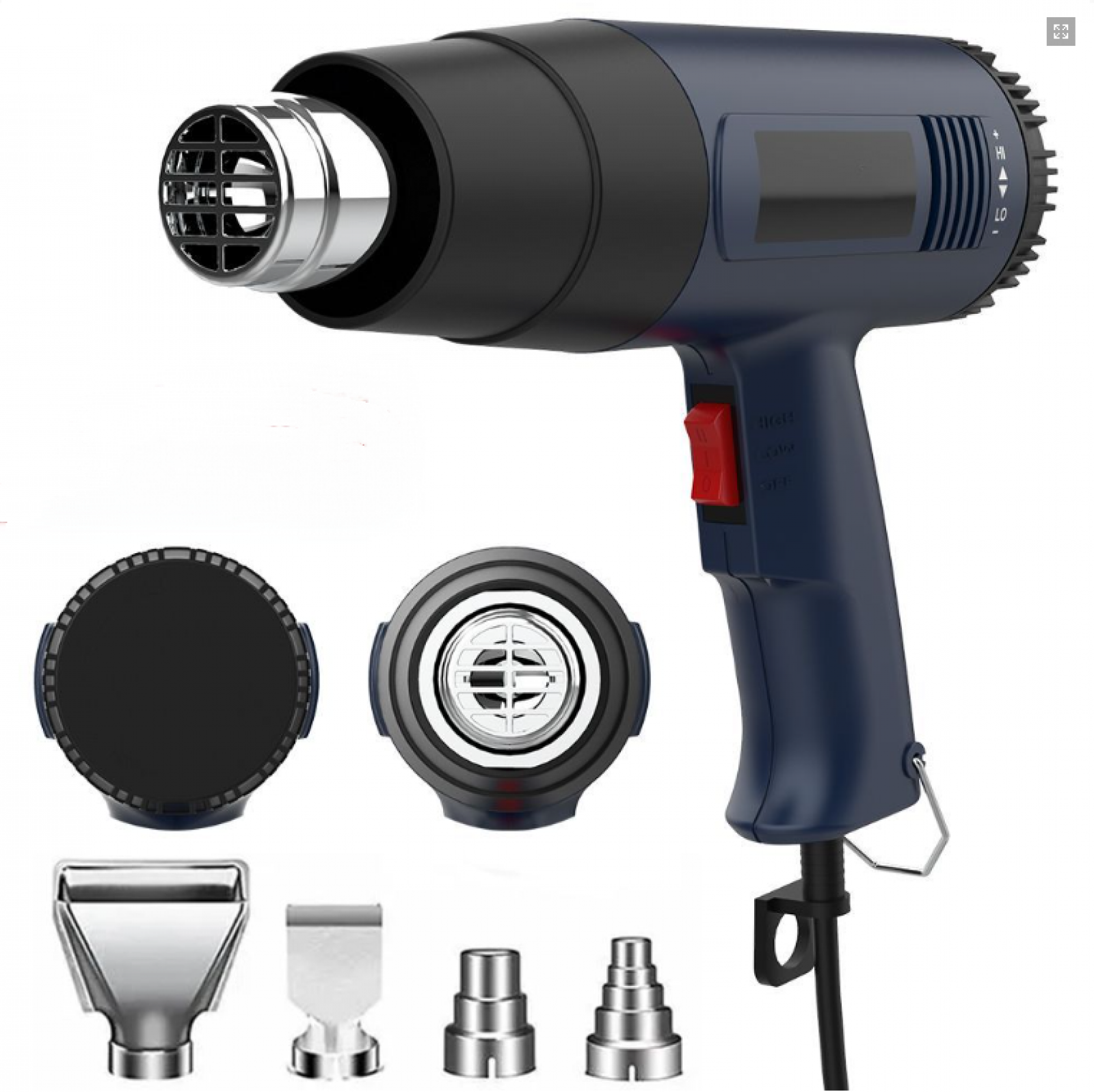 Строительный фен mythtiger MyPads MyPads с регулировкой температуры 100-600°C, мощность 2000 Вт