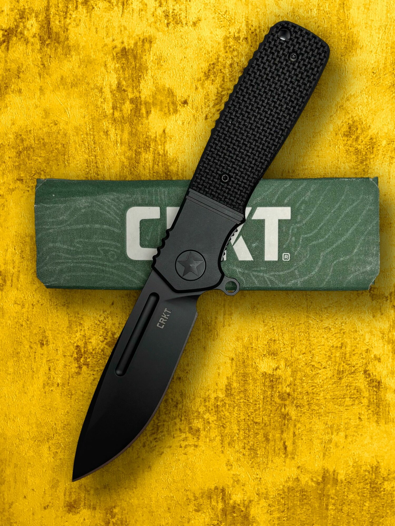 Складной нож CRKT Homefront Compact All Black S35VN, K245KKP
