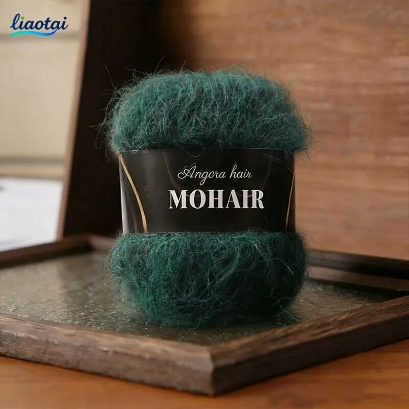 Мохеровая пряжа, Вязаная вручную шерсть, 25 г/рулон