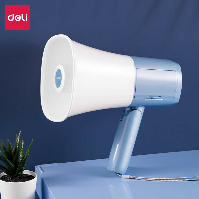 Deli портативный записывающий громкоговоритель с 16-часовым аккумулятором беспроводной мегафон для уличной торговли