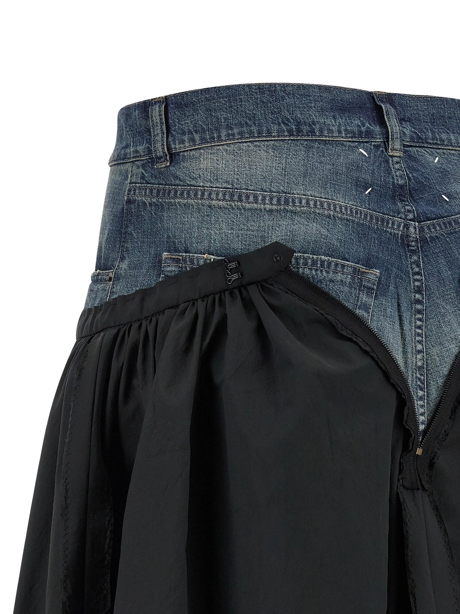 Юбка Maison Margiela Denim insert midi skirt, размер 44 — фото 1