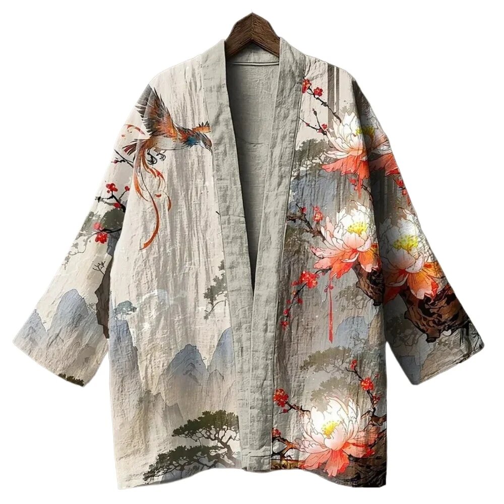 Кимоно кардиган хлопковый, размер L, цвет Haori Jacket5